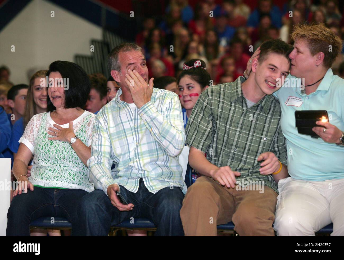 IMAGE DISTRIBUTED FOR H&R BLOCK - From left, Lisa Boike, (fiancé ...