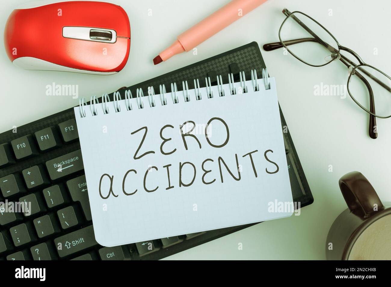 Handwriting text Zero Accidents. Conceptual photo important strategy ...