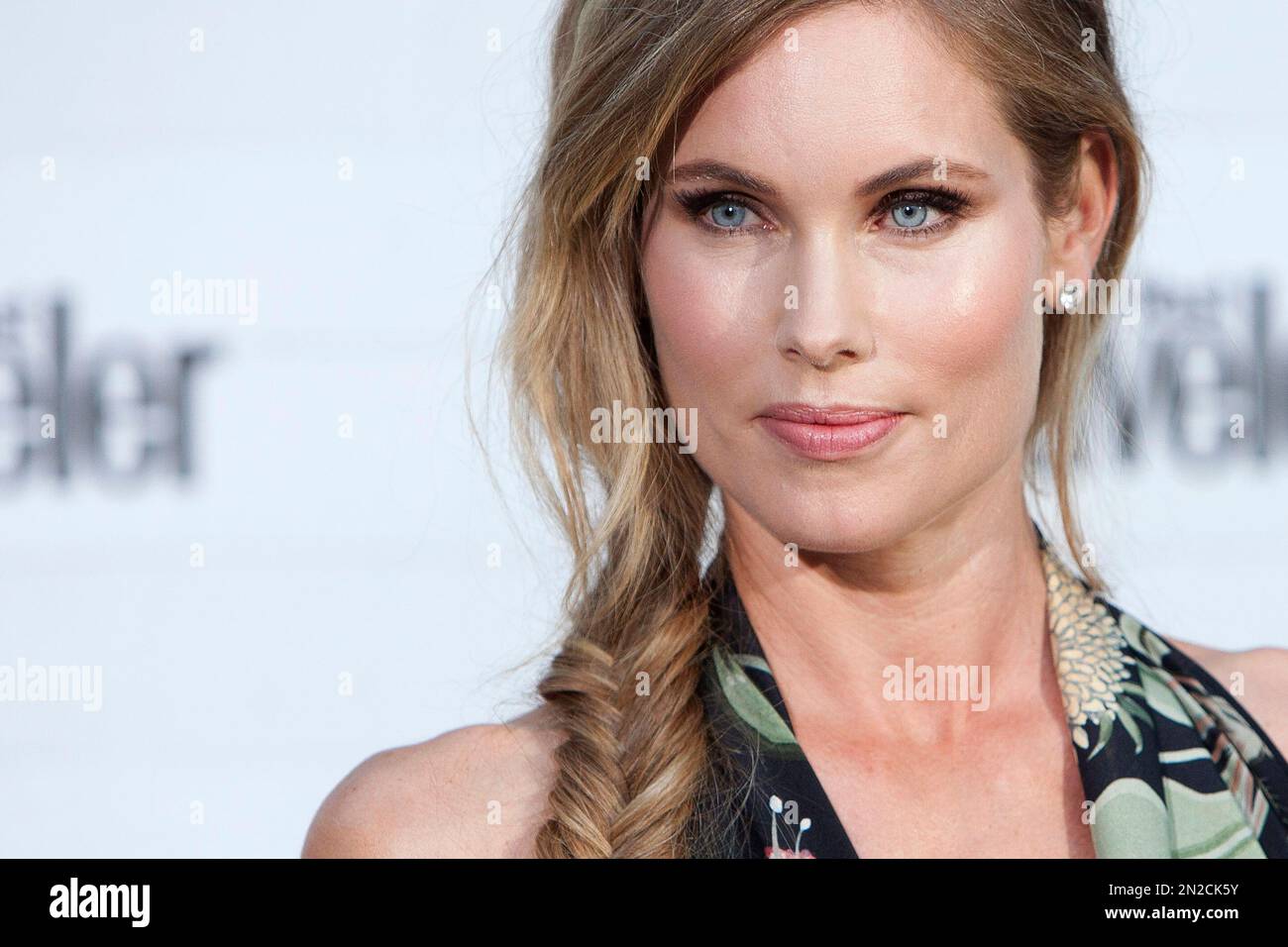 Swedish model Helen Swedin poses for photographers during the photocall ...
