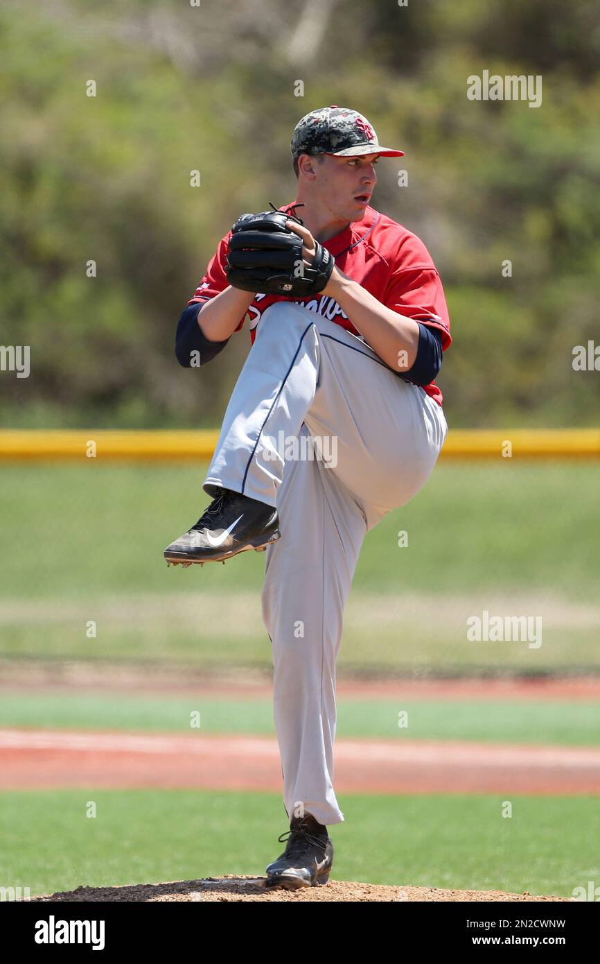 Stony Brook's Ryley MacEachern #51in action against Hartford during a ...