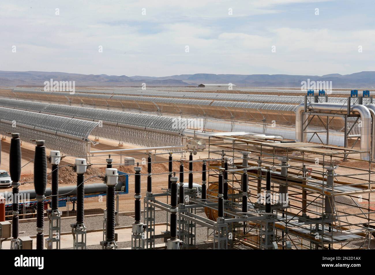 Construction of Morocco's Noor I solar power plant, is nearing ...