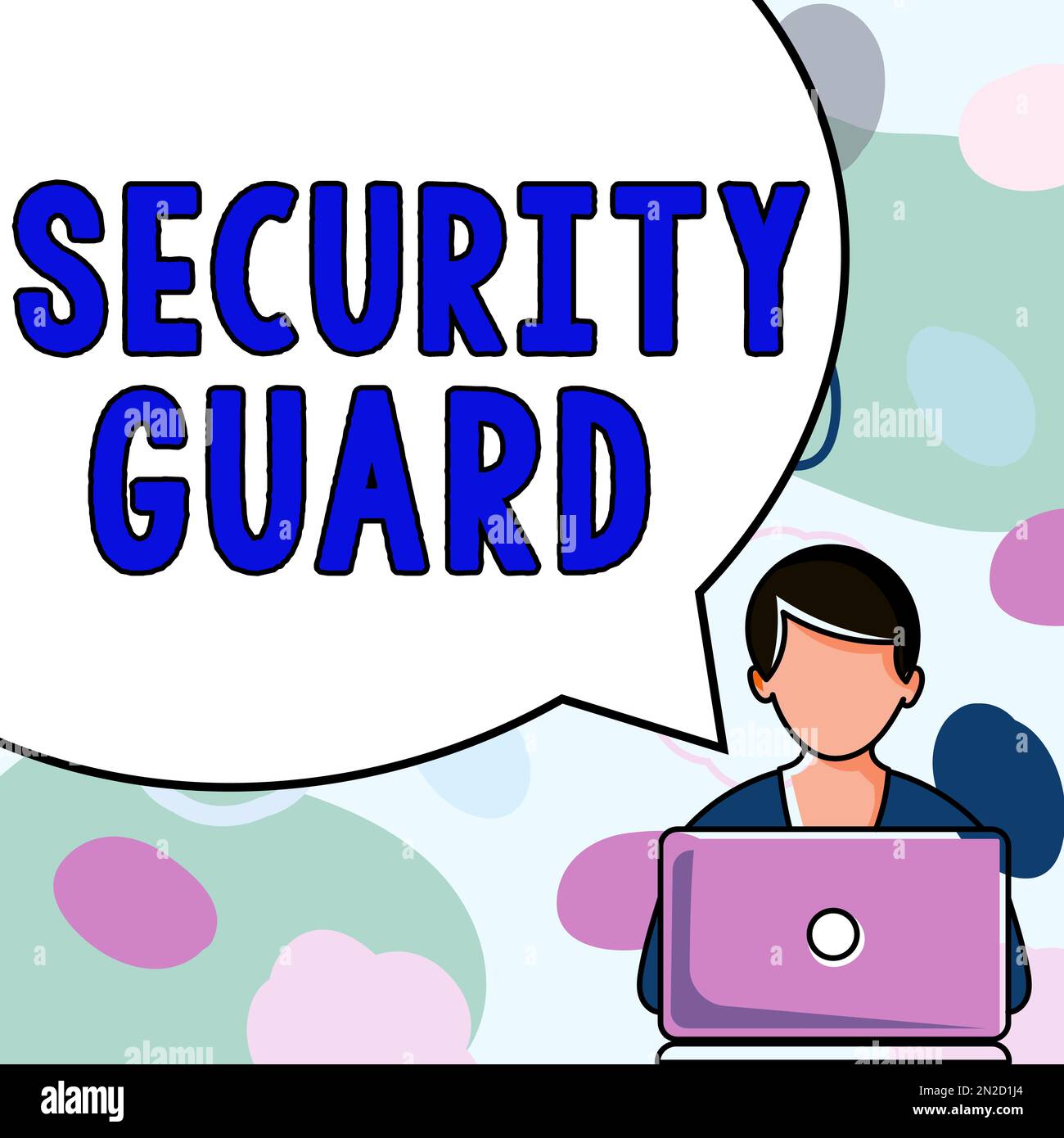 Conceptual Caption Security Guard Business Showcase Tools Used To Manage Multiple Security