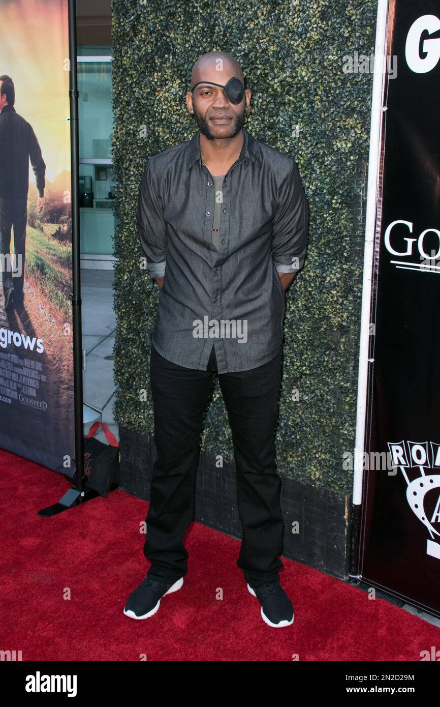 J Louis Mills arrives at the LA Premiere of "Where Hope Grows" held at ...