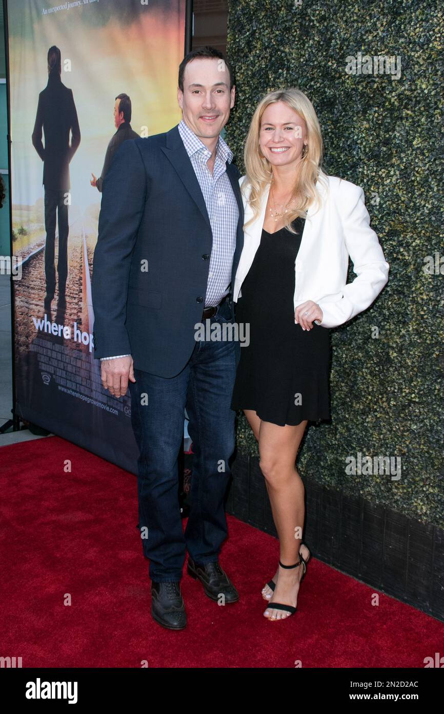 Chris Klein, left, and Laina Rose Thyfault arrive at the LA Premiere of ...