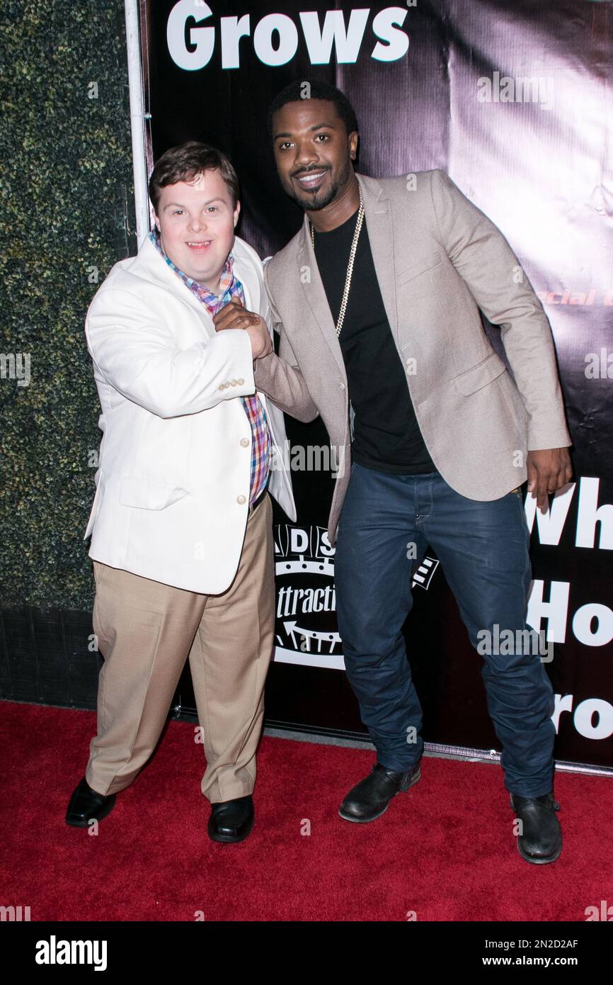 David DeSanctis, left, and Ray J arrive at the LA Premiere of "Where ...