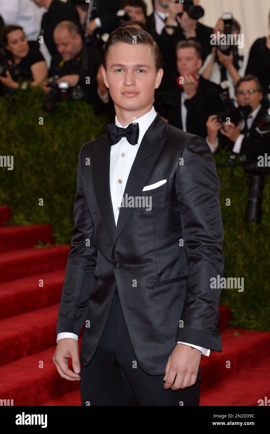 Ansel Elgort arrives at The Metropolitan Museum of Art's Costume ...