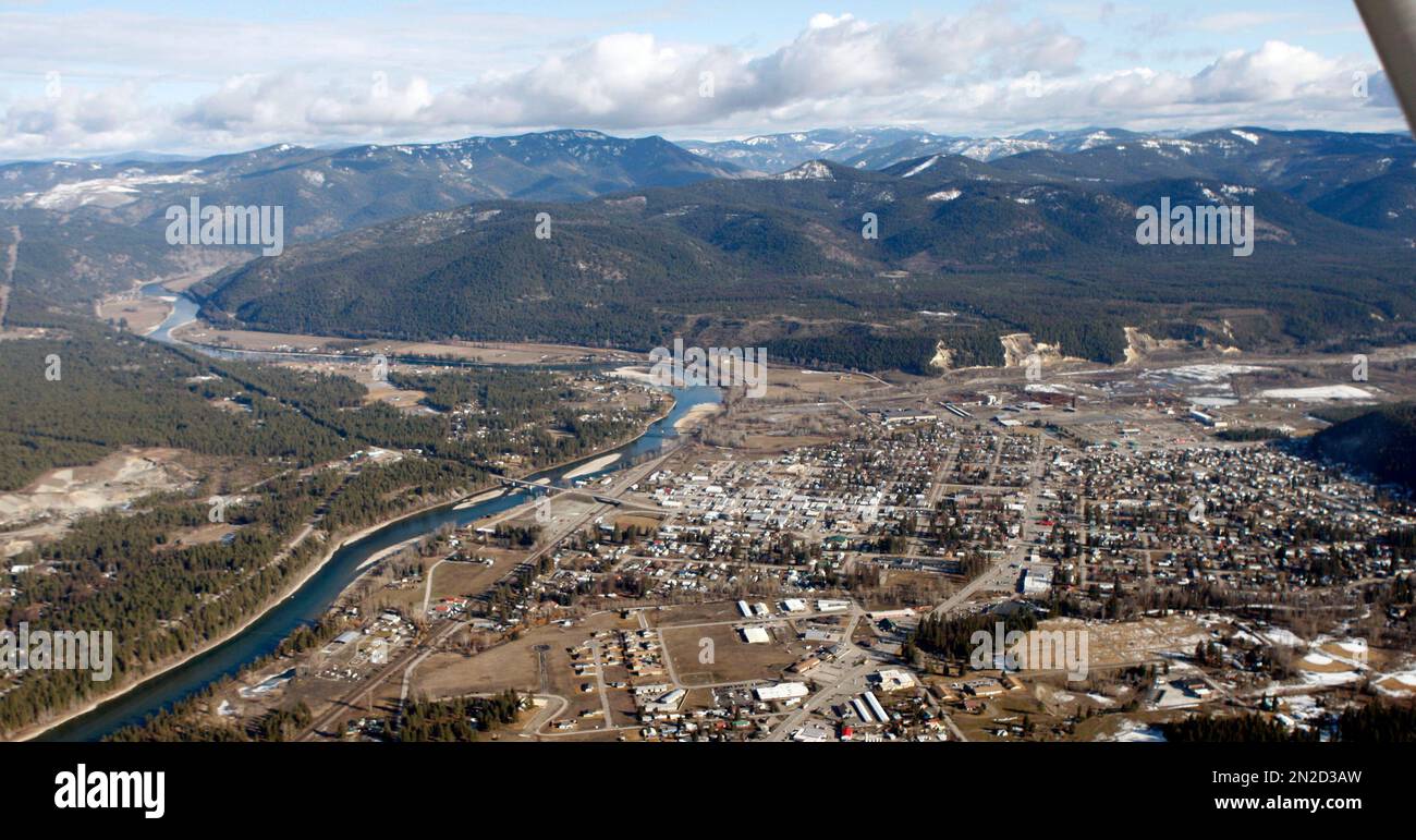Aerial View Of Libby Montana