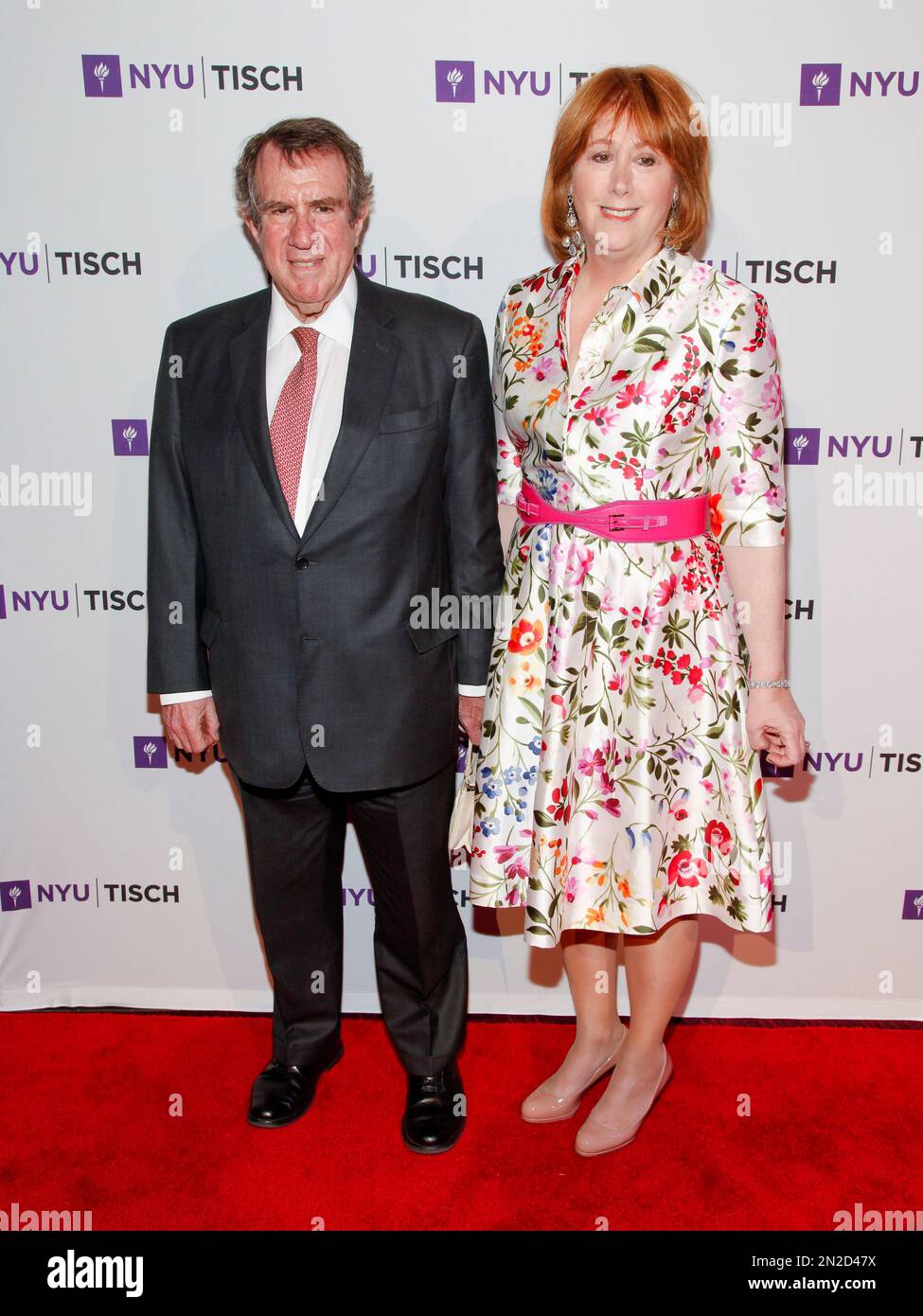 Andrew Tisch, left, and Ann Rubenstein, right, attend the NYU Tisch ...