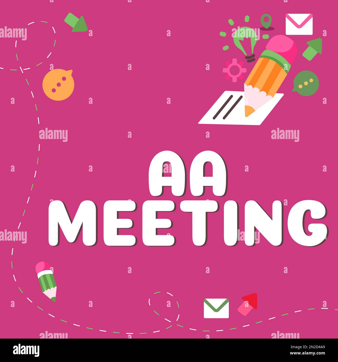 Writing displaying text Aa Meeting. Business overview gathering of ...