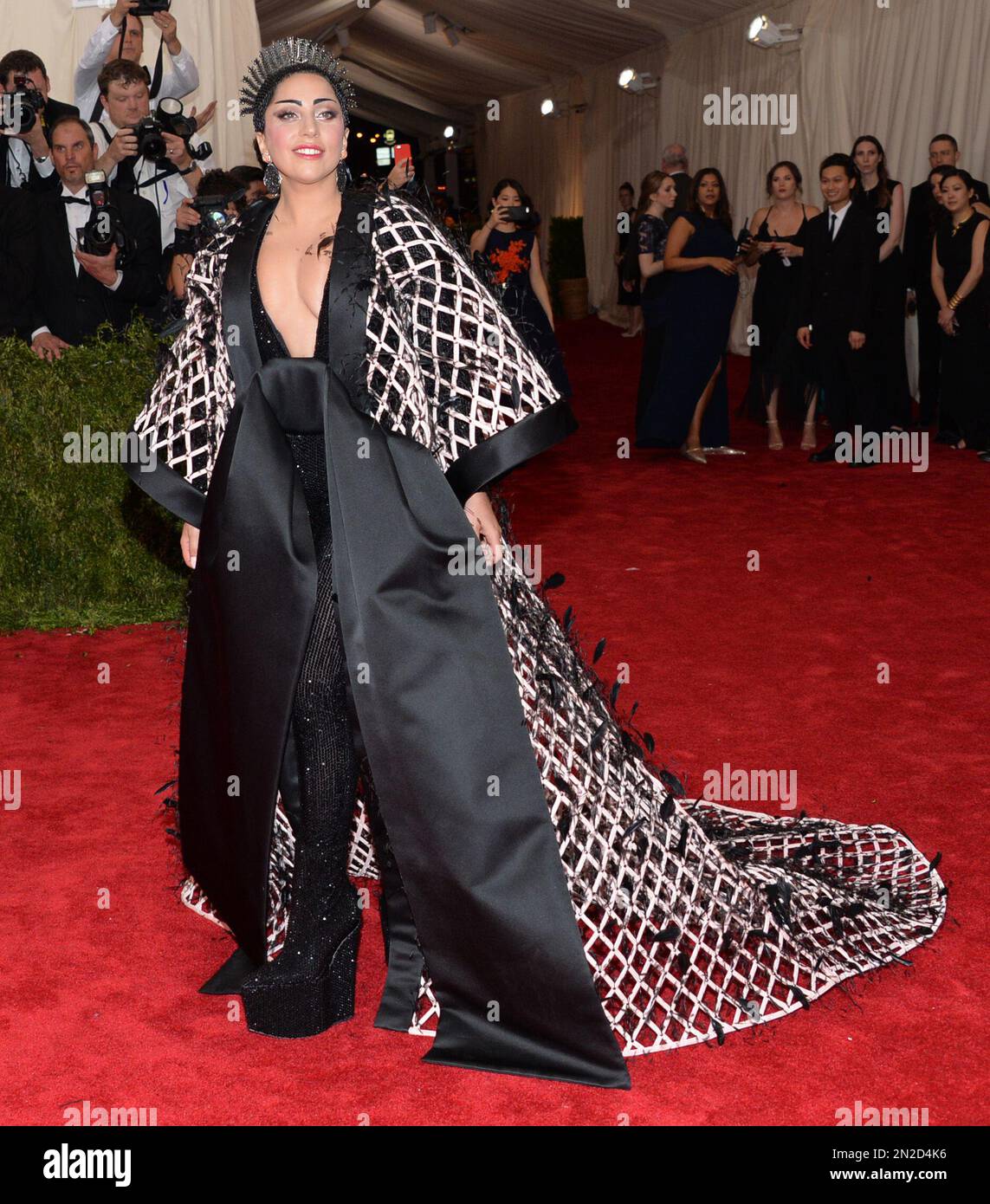 Lady Gaga arrives at The Metropolitan Museum of Art's Costume Institute ...