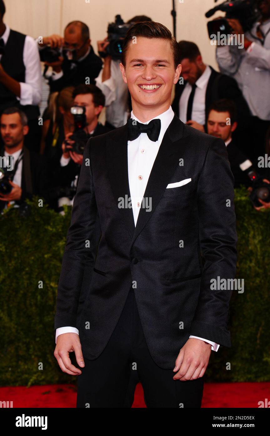 Ansel Elgort arrives at The Metropolitan Museum of Art's Costume ...