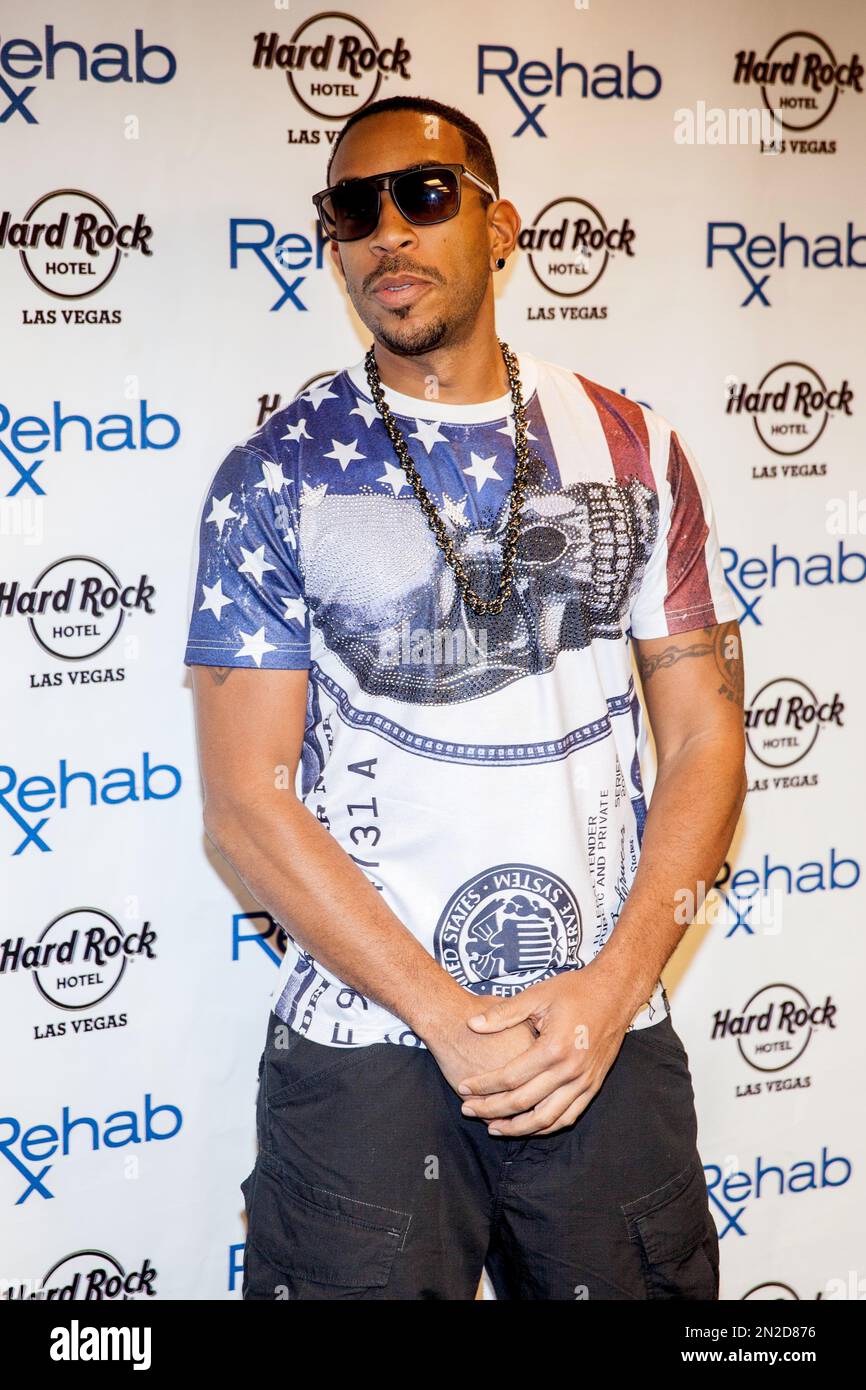 Ludacris arrives at his Fight Weekend Party at REHAB Pool at Hard Rock ...