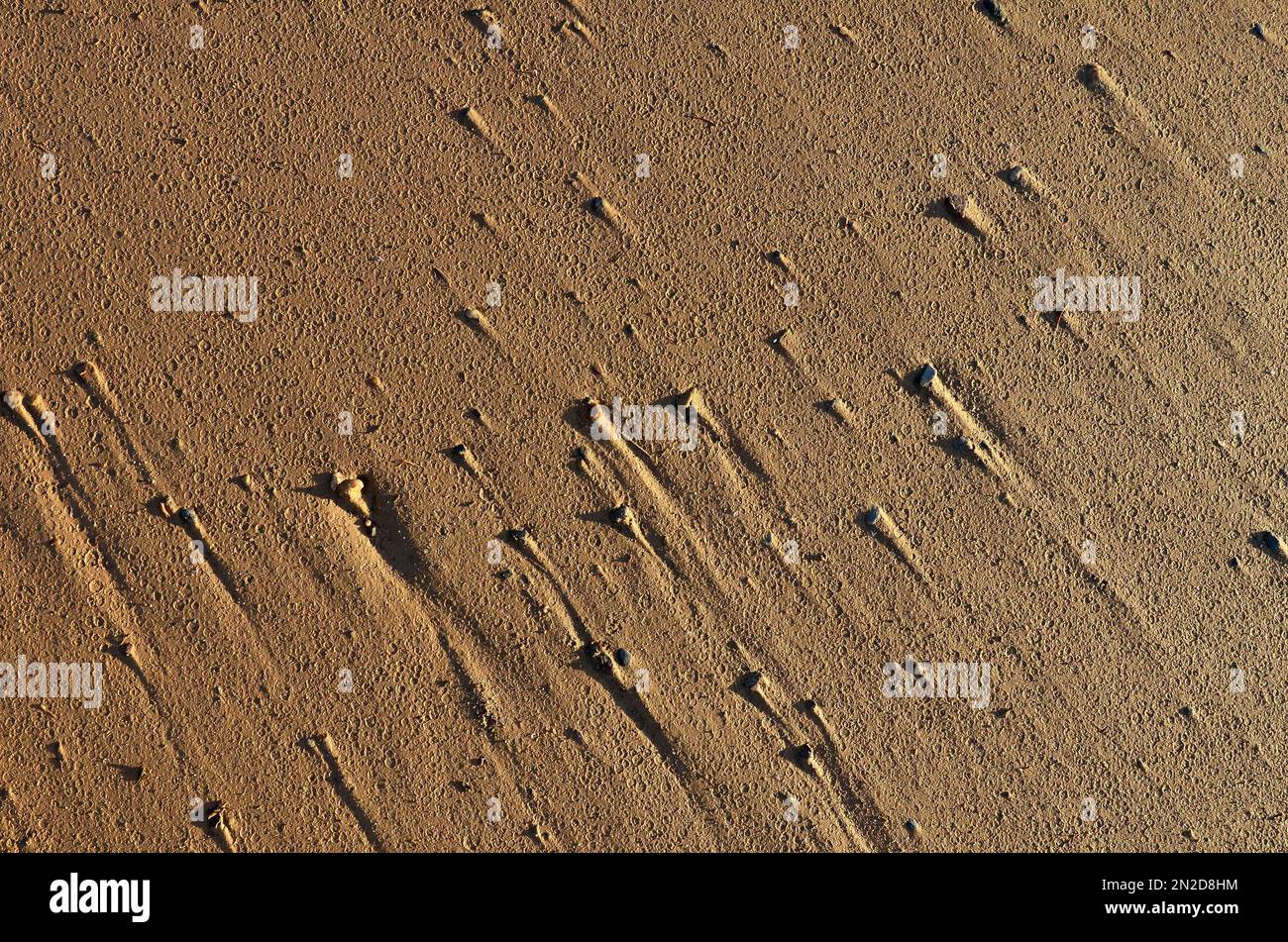 Stony sand formation on the river bank after flooding Stock Photo - Alamy