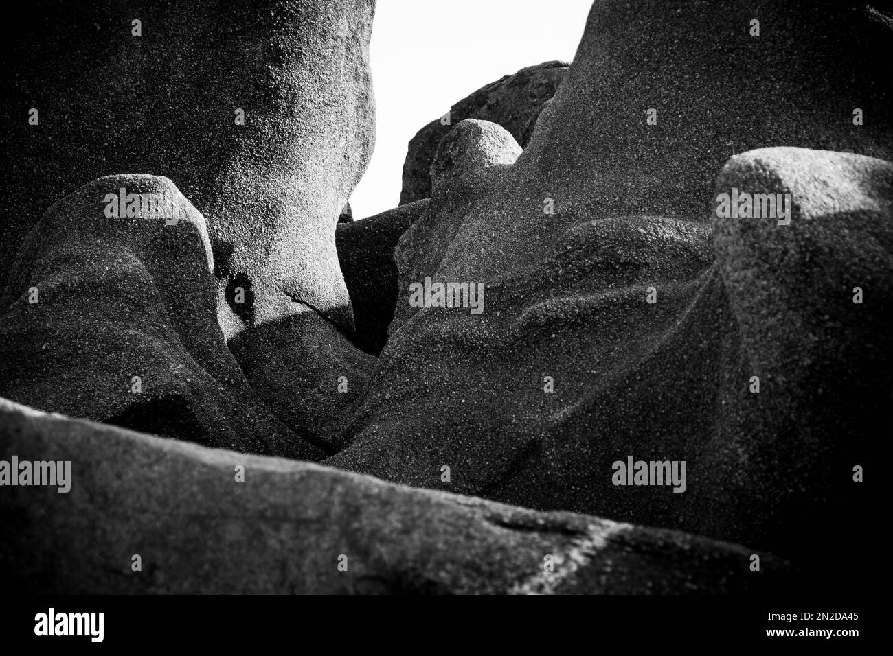 A closeup grayscale of rocks in different shapes perfect as a ...