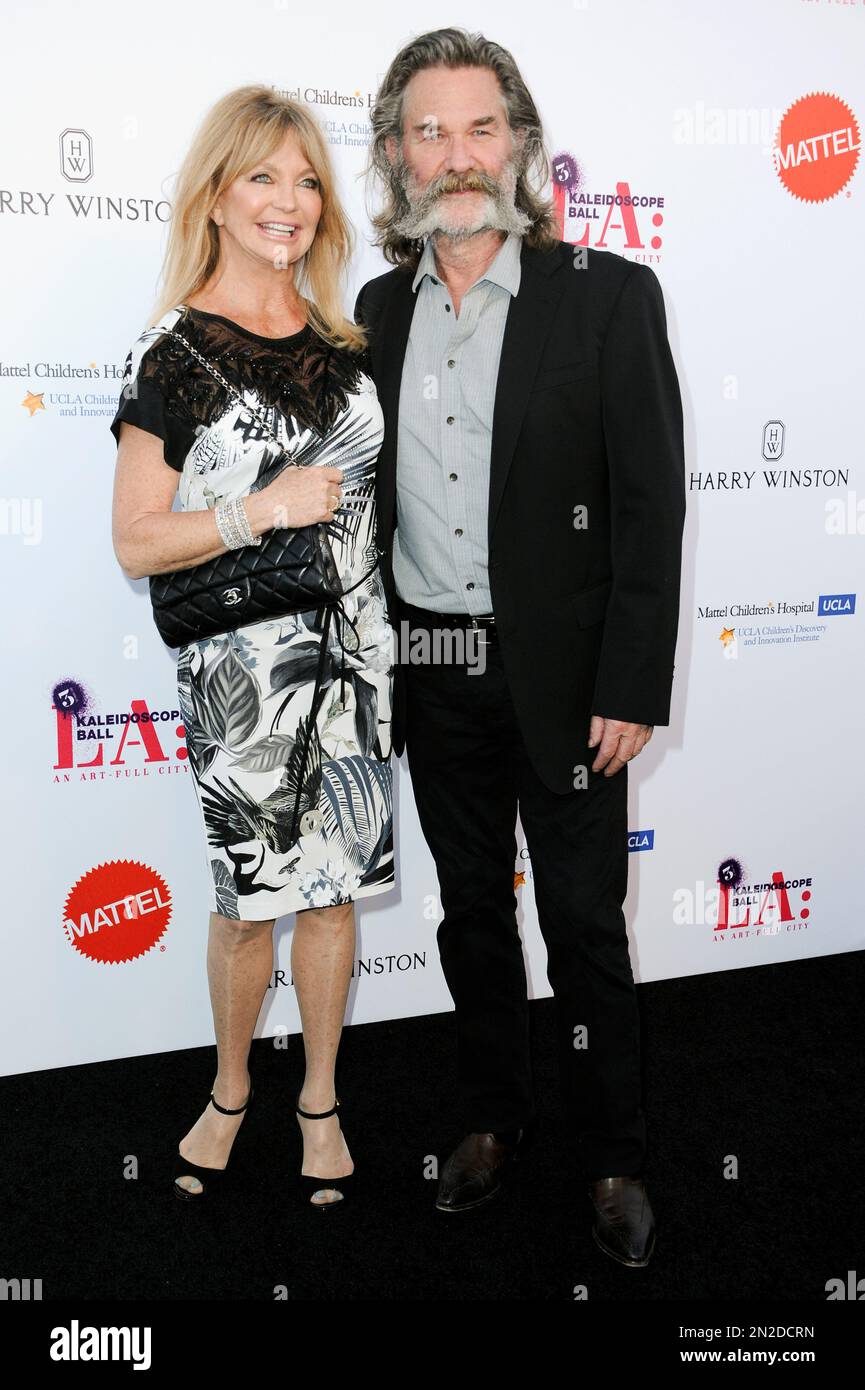 Kurt Russell and Goldie Hawn arrive at the 3rd Annual Kaleidoscope Ball ...