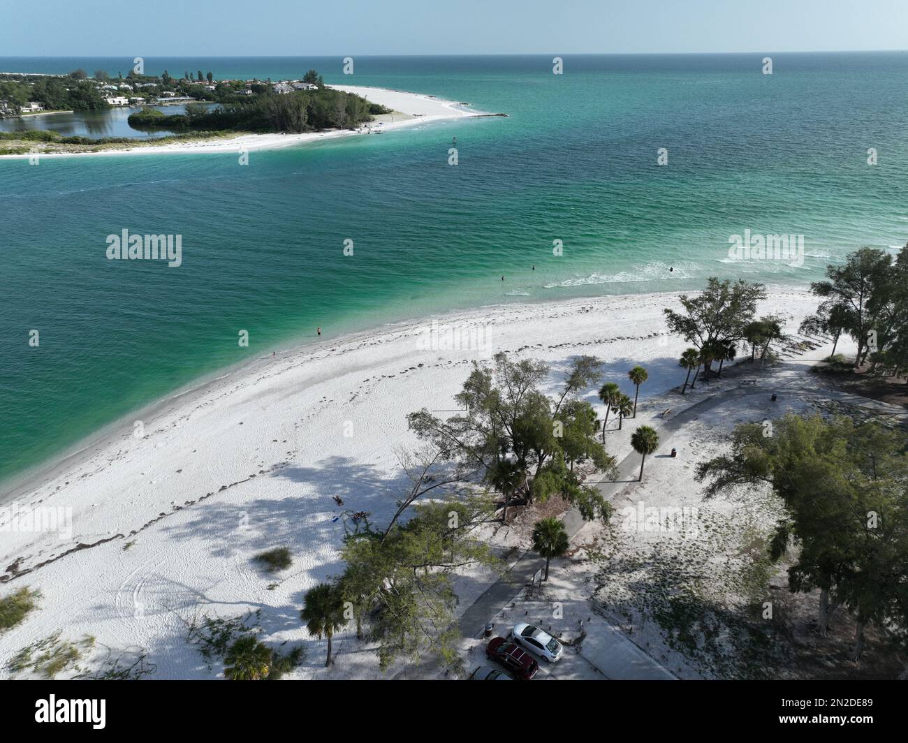 An aerial view of sea waves breaking beach Stock Photo - Alamy