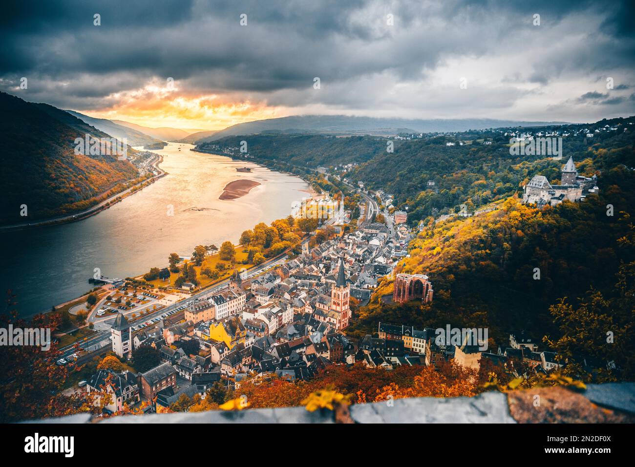 Rhine Valley, Bacharach, World Heritage Cultural Landscape Upper Middle ...