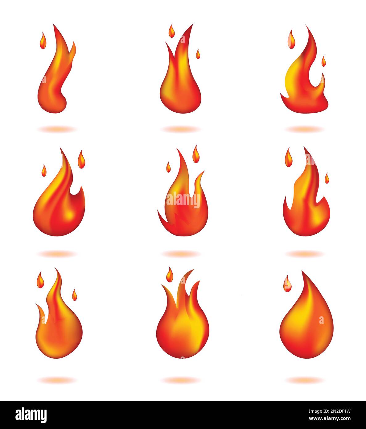 Realistic Fire Vector