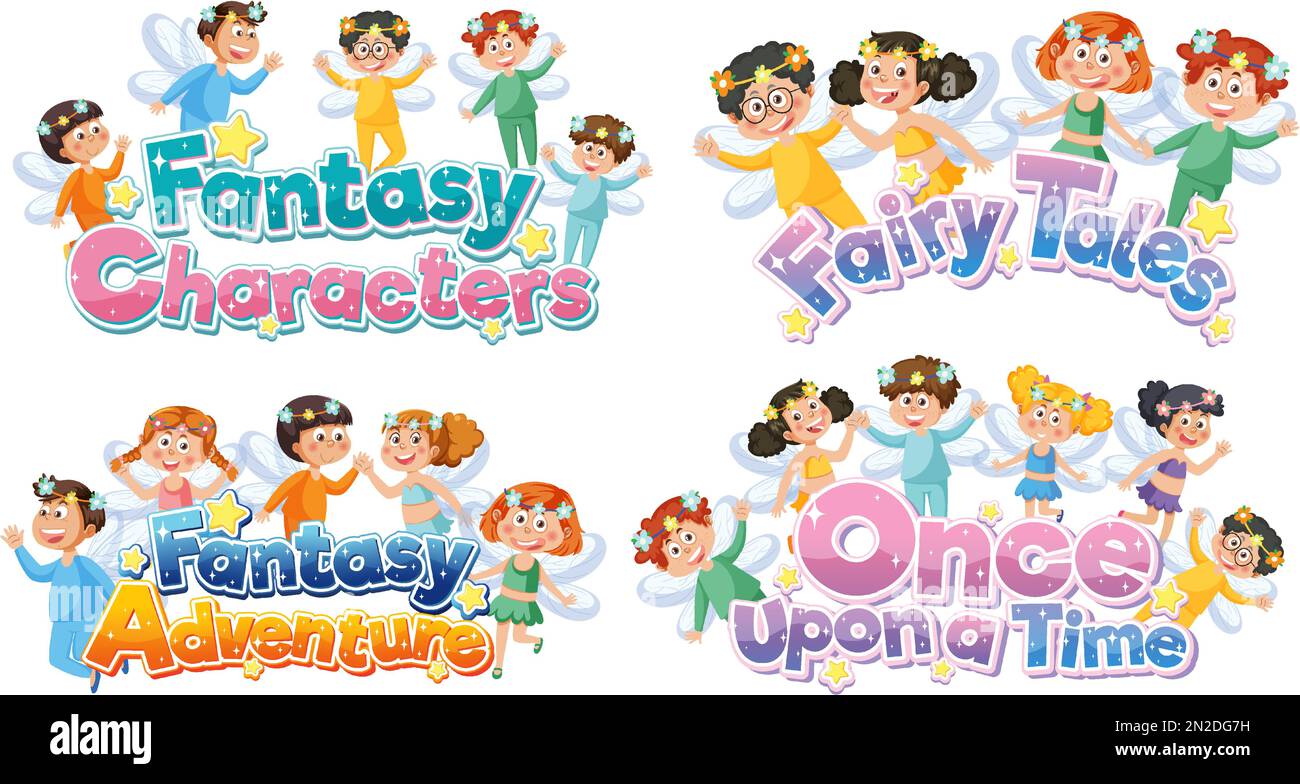 Set of fantasy character illustration Stock Vector Image & Art - Alamy