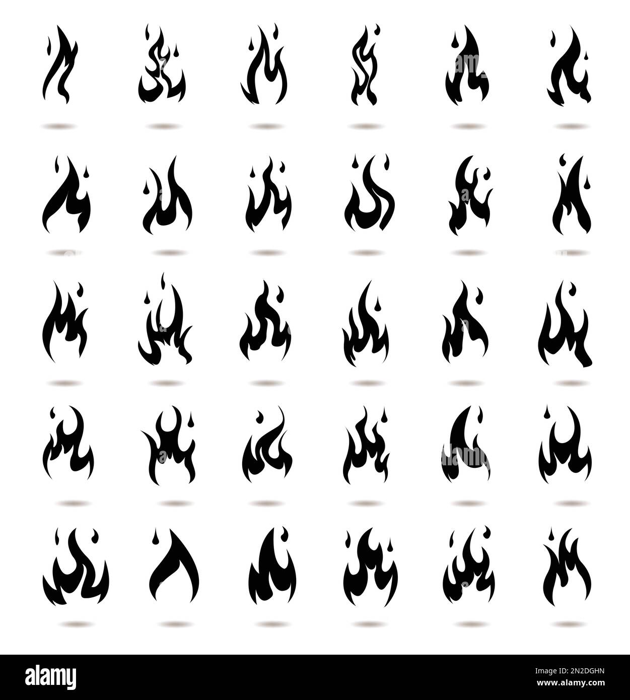 Black Fire Silhouette Black Fire Silhouette