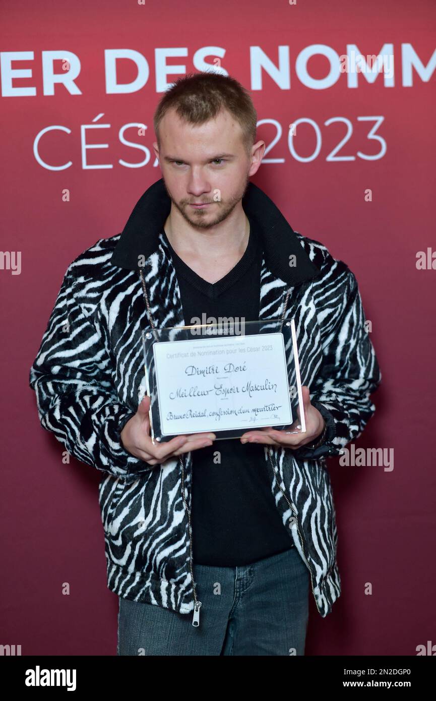 Paris, France. February 6, 2023, Dimitri Dore attends the Cesar Nominee ...