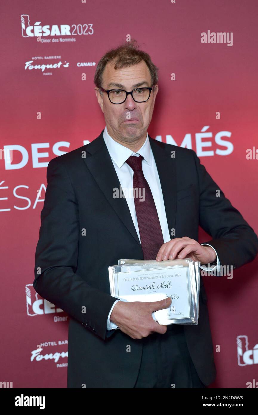Paris, France. February 6, 2023, Dominik Moll attends the Cesar Nominee ...