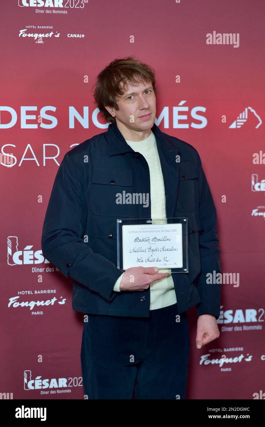 Paris, France. February 6, 2023, Bastien Bouillon attends the Cesar ...