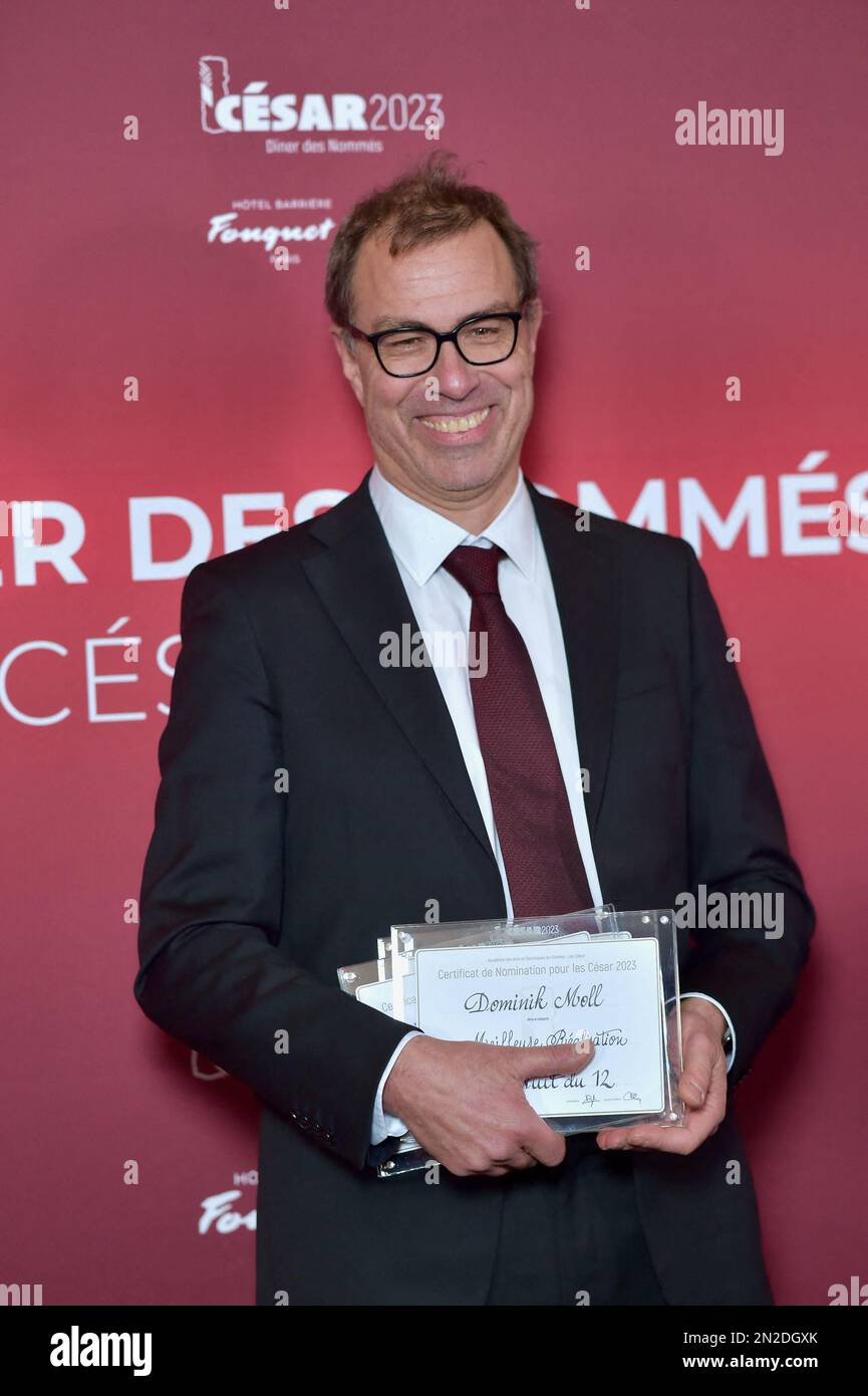 Paris, France. February 6, 2023, Dominik Moll attends the Cesar Nominee ...