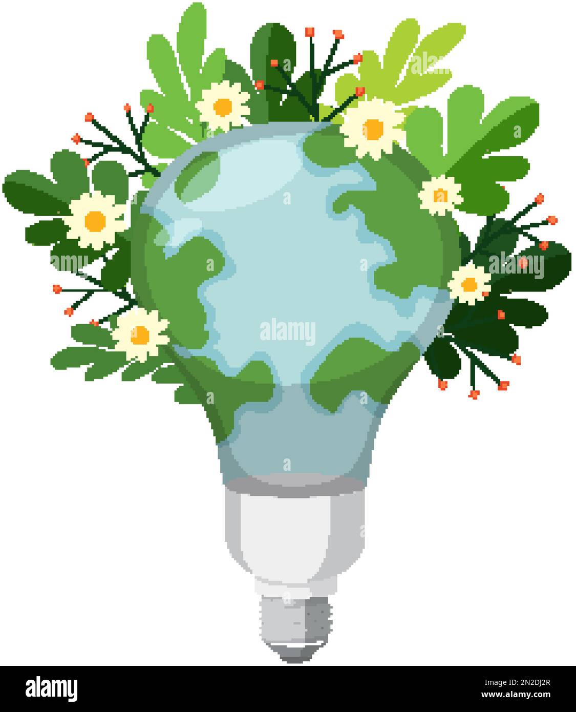 Light bulb with a world globe illustration Stock Vector Image & Art - Alamy