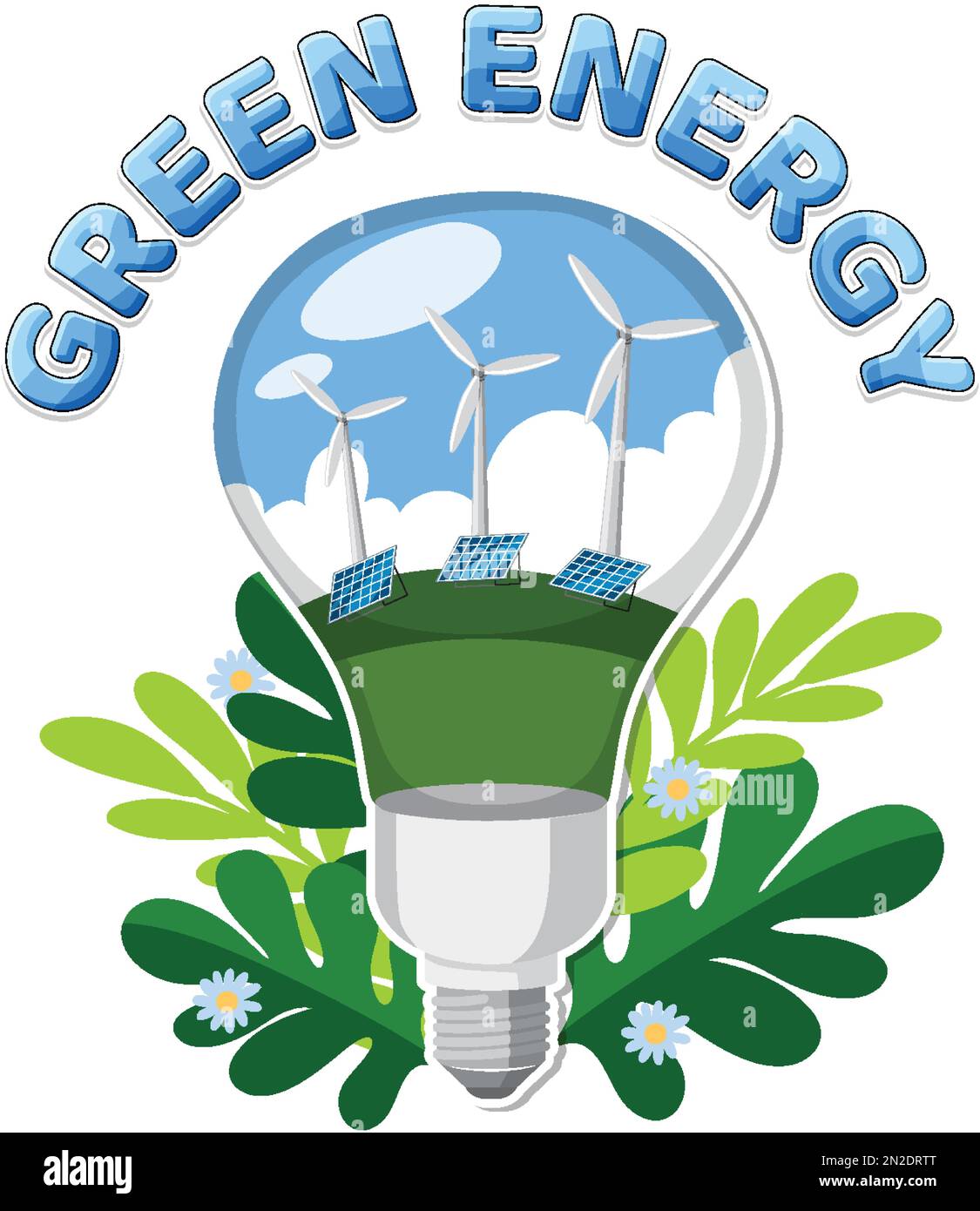 Green energy logo banner vector illustration Stock Vector Image & Art ...