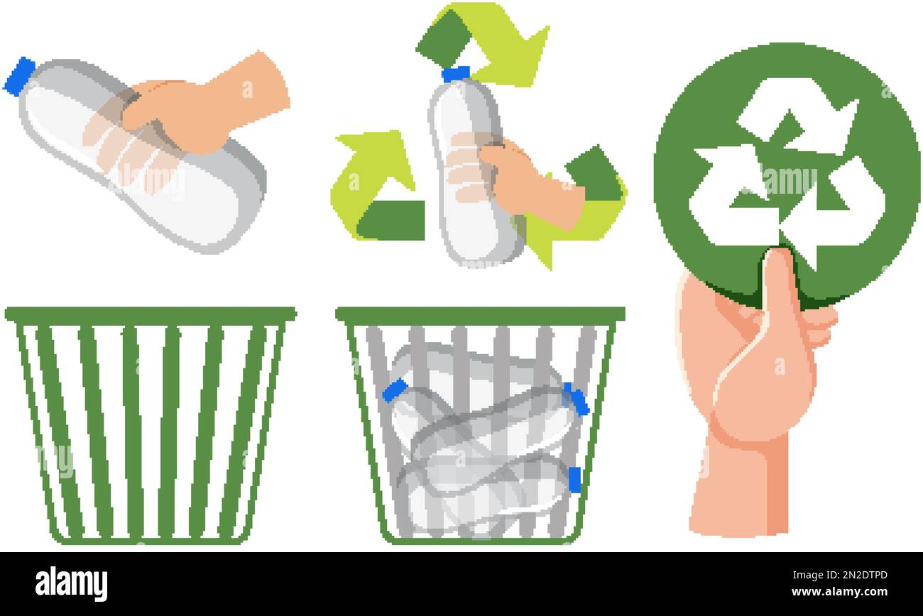 Plastic recycling vector concept illustration Stock Vector Image & Art ...