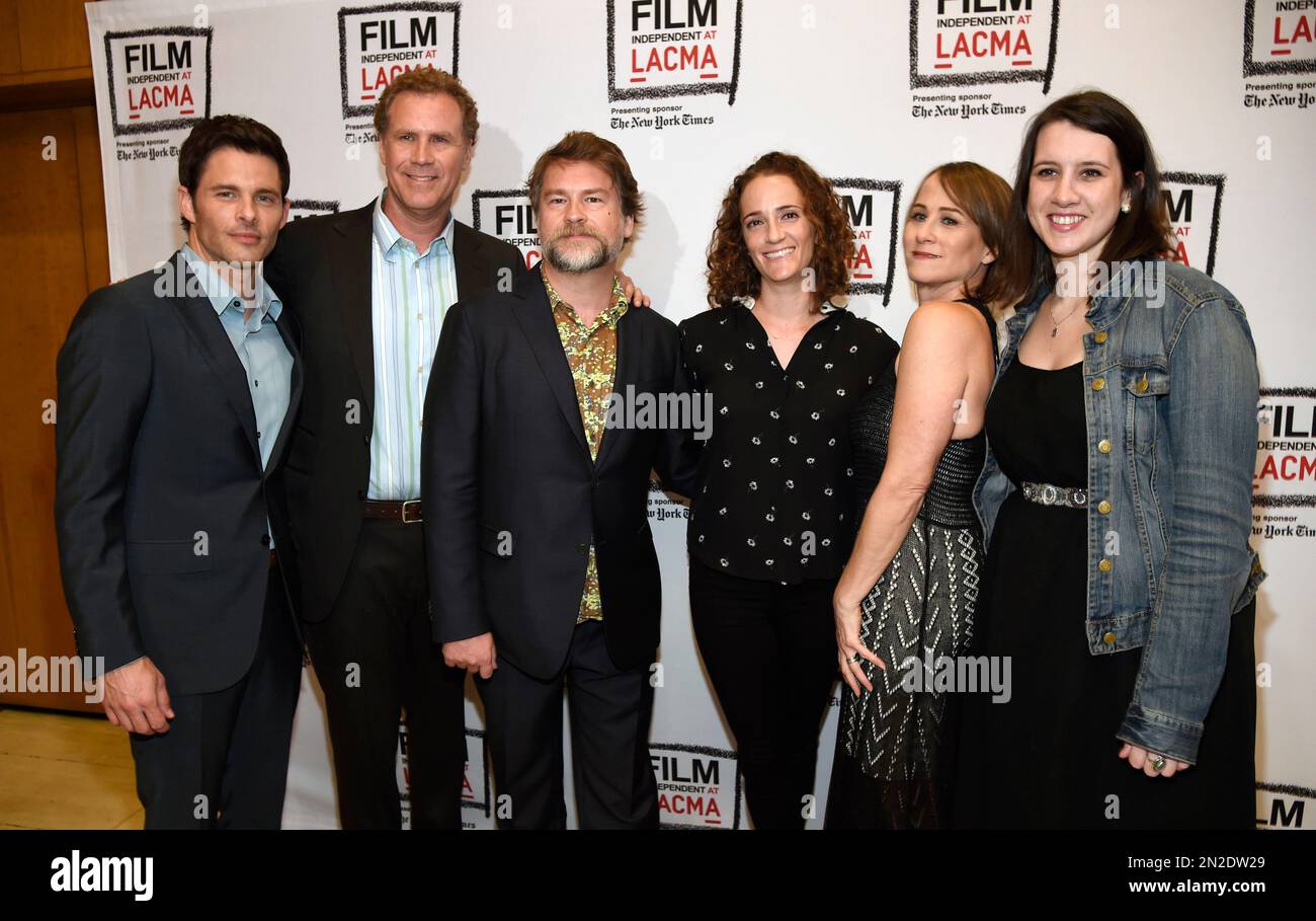 James Marsden, far left, a cast member in "Welcome to Me," poses with ...