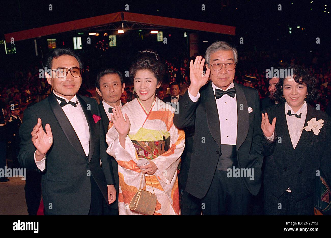 Japanese film director Shohei Imamura arrives at the Film Festival ...