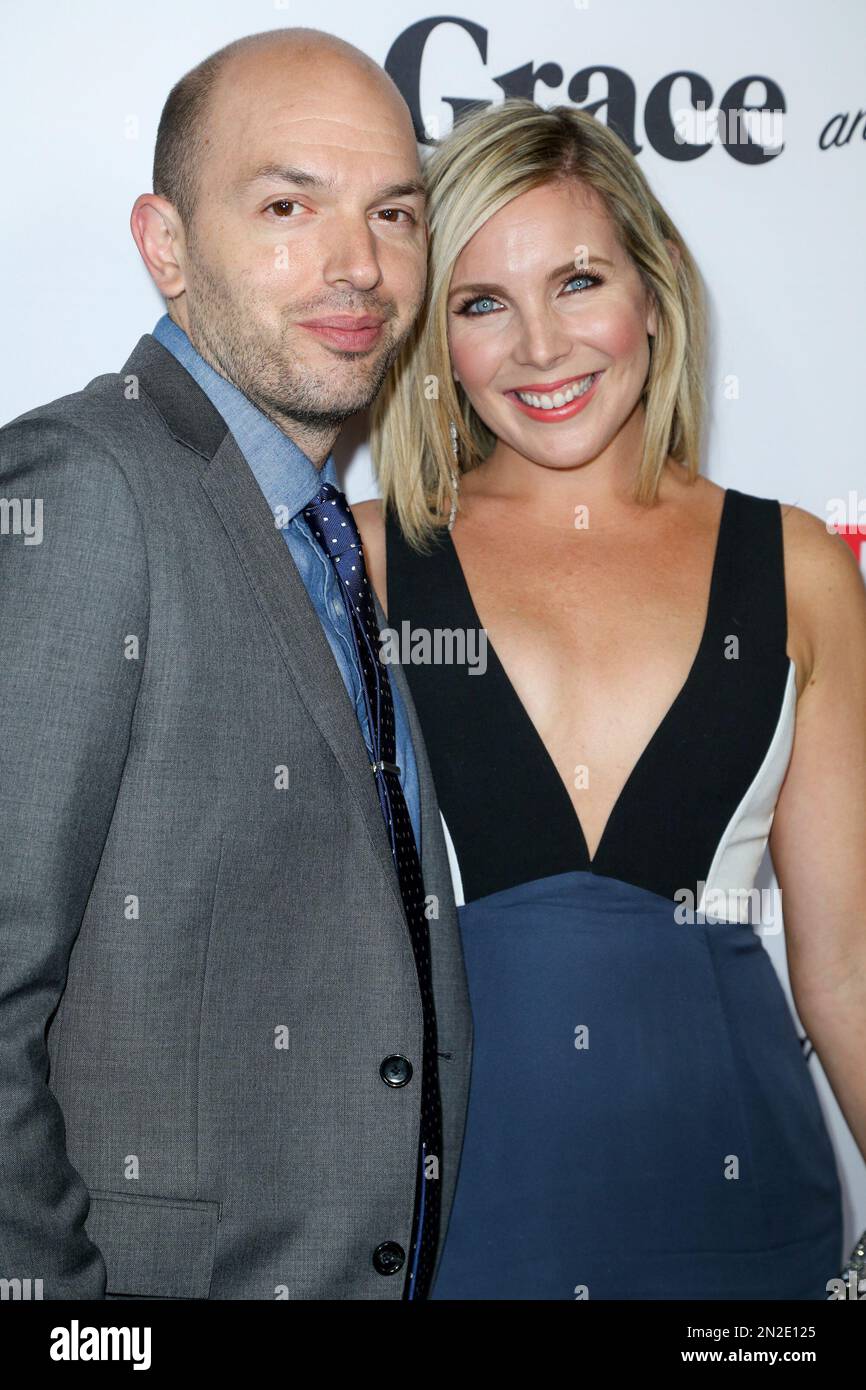 Paul Scheer, left, and June Diane Raphael arrive at the LA Premiere of ...