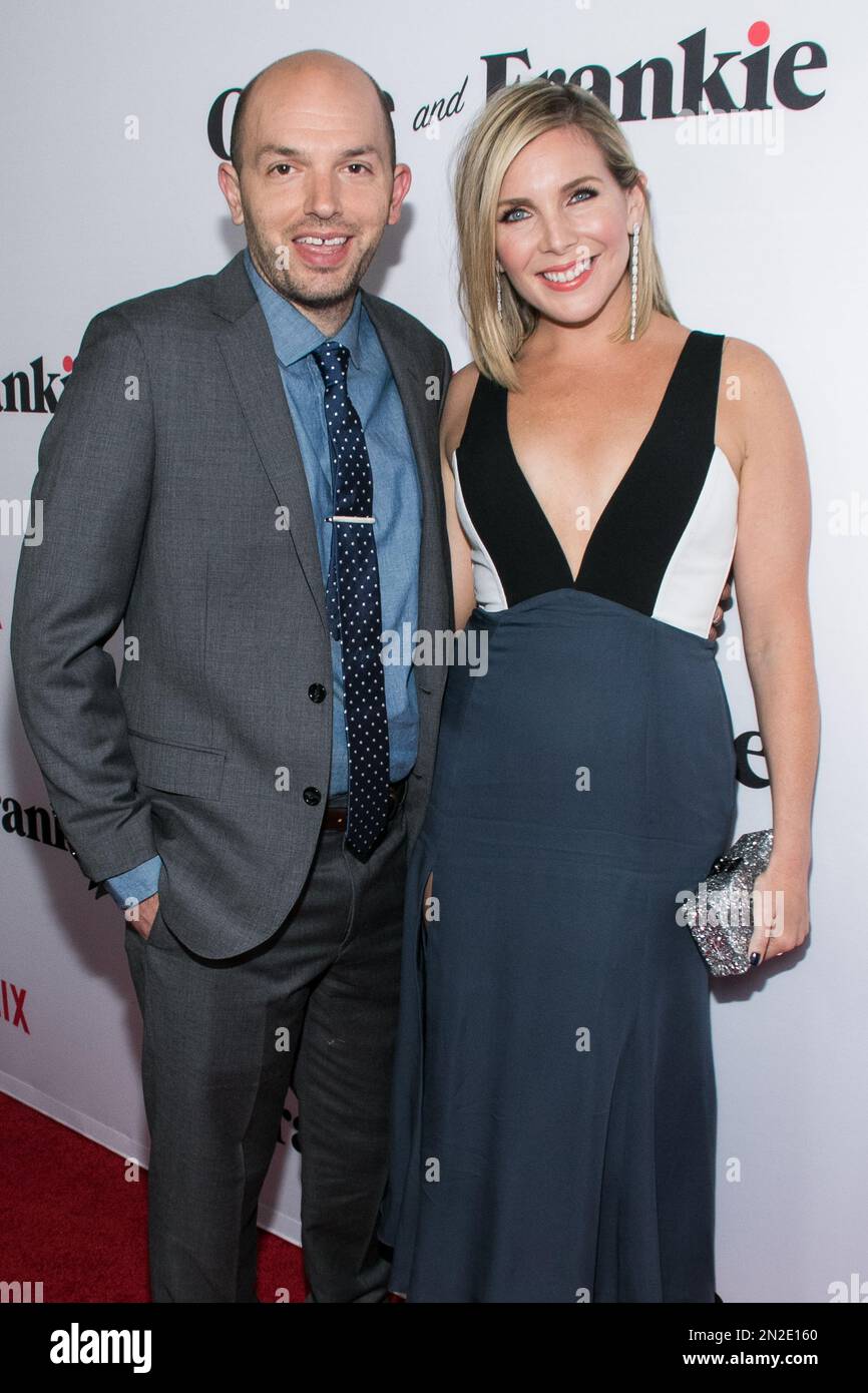Paul Scheer, left, and June Diane Raphael arrive at the LA Premiere of ...