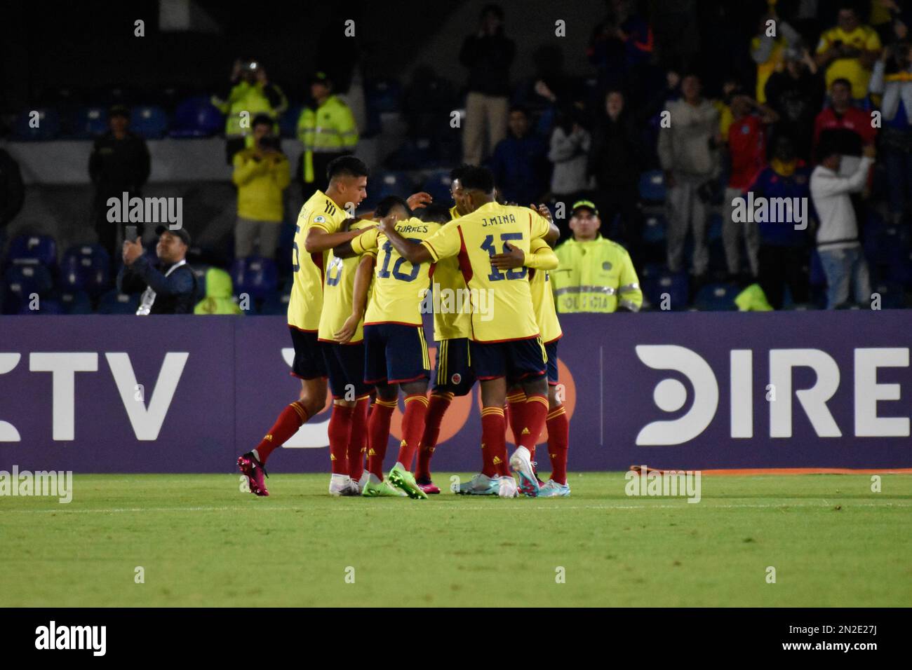 Bogota, Colombia, february 6, 2023. Colombia's team celebrates their ...