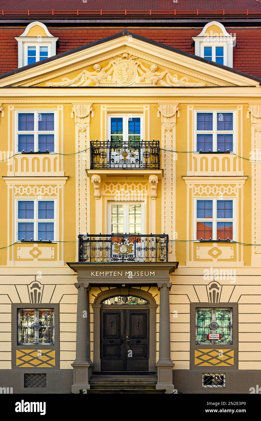 Kempten Museum in the Zumsteinhaus in Kempten, Allgaeu, Bavaria ...