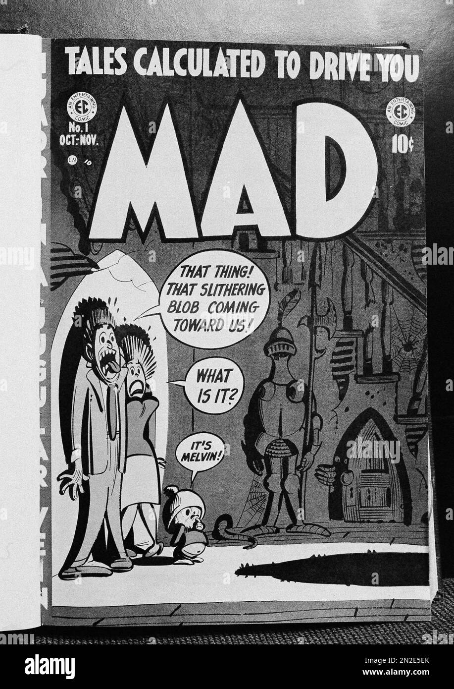 This is the cover of the first Mad magazine when it appeared in 1952 as ...