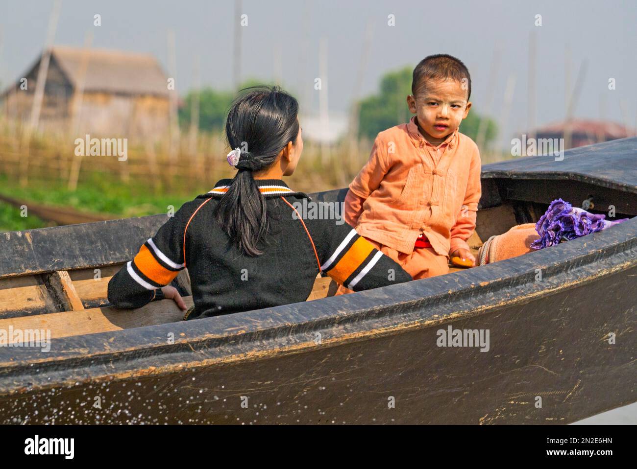 Floating fields, single-leg rower, Inle Lake, Myanmar, Inle Lake ...