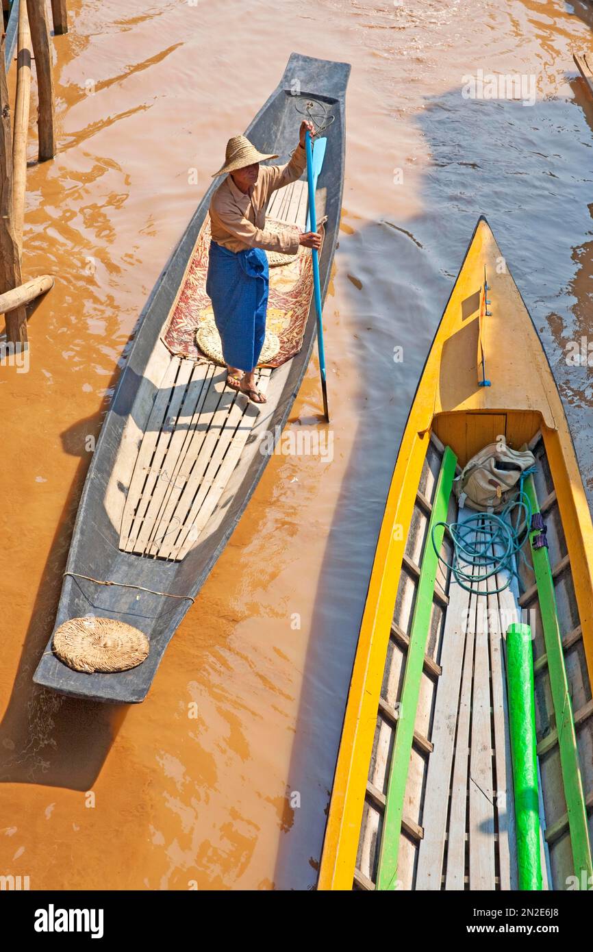 Boats, Inle Lake, Myanmar, Inle Lake, Myanmar Stock Photo - Alamy
