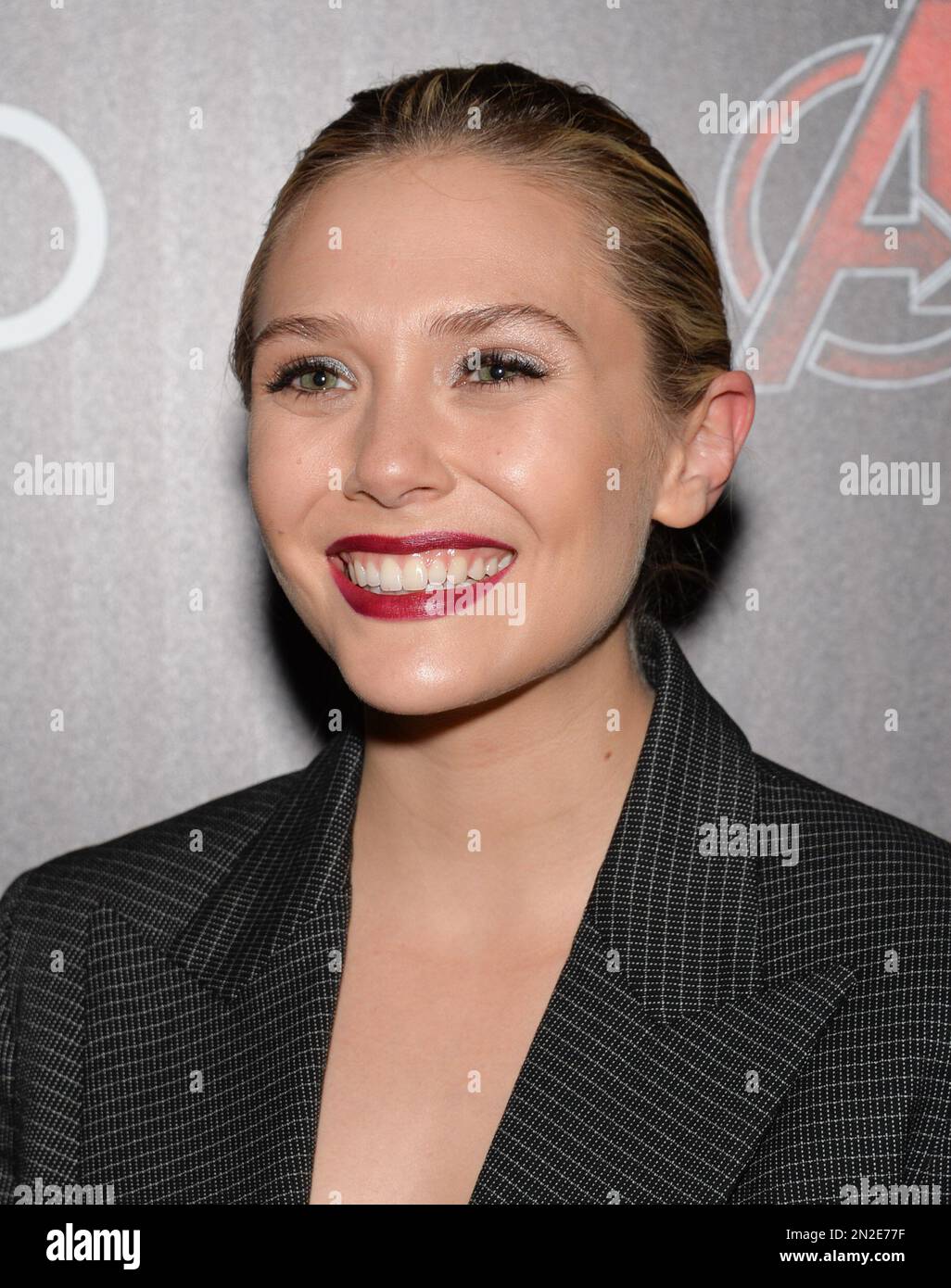 Actress Elizabeth Olsen attends a special screening of Marvel's ...