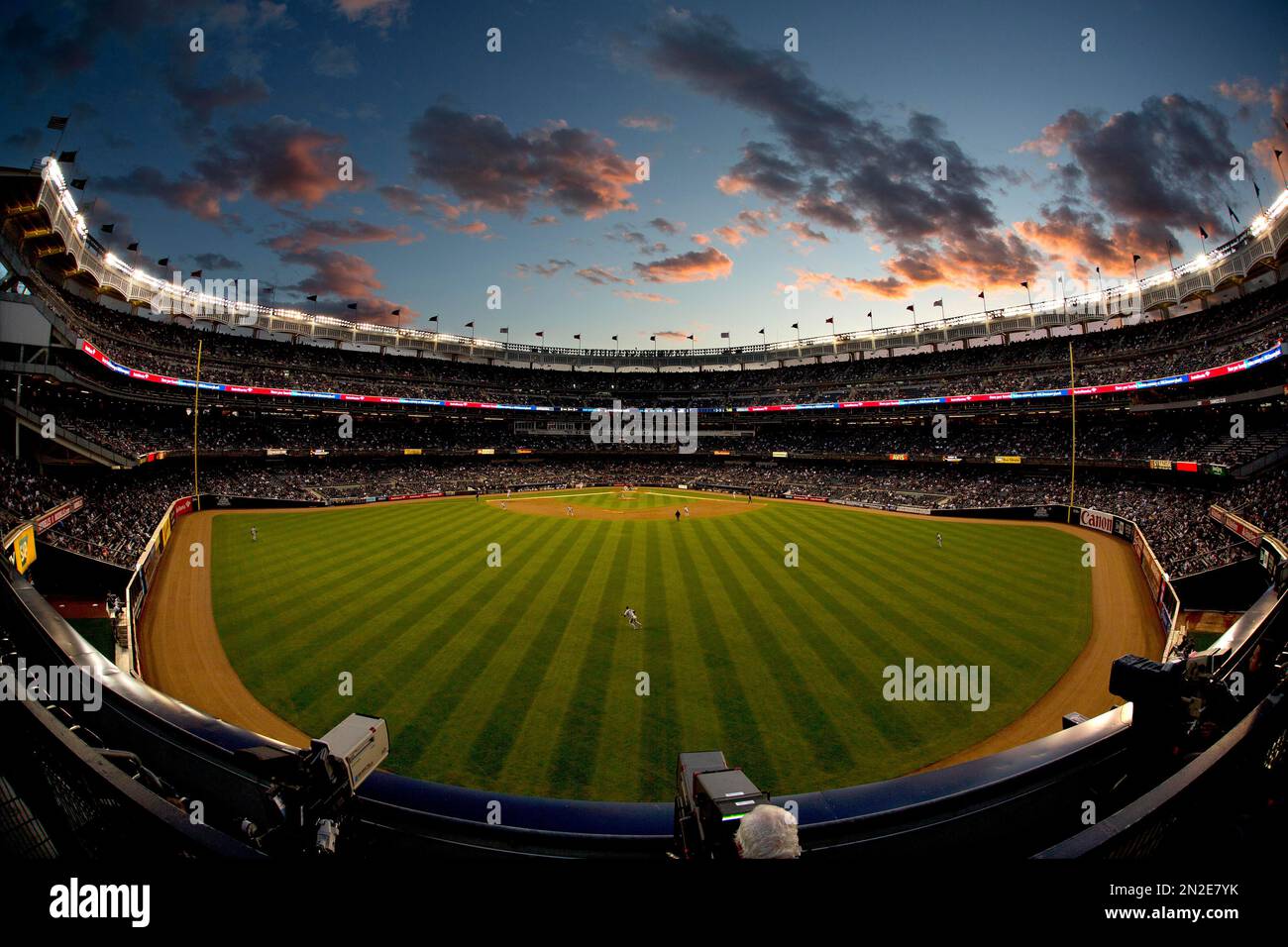 The Tampa Bay Rays and the New York Yankees play in the second inning ...