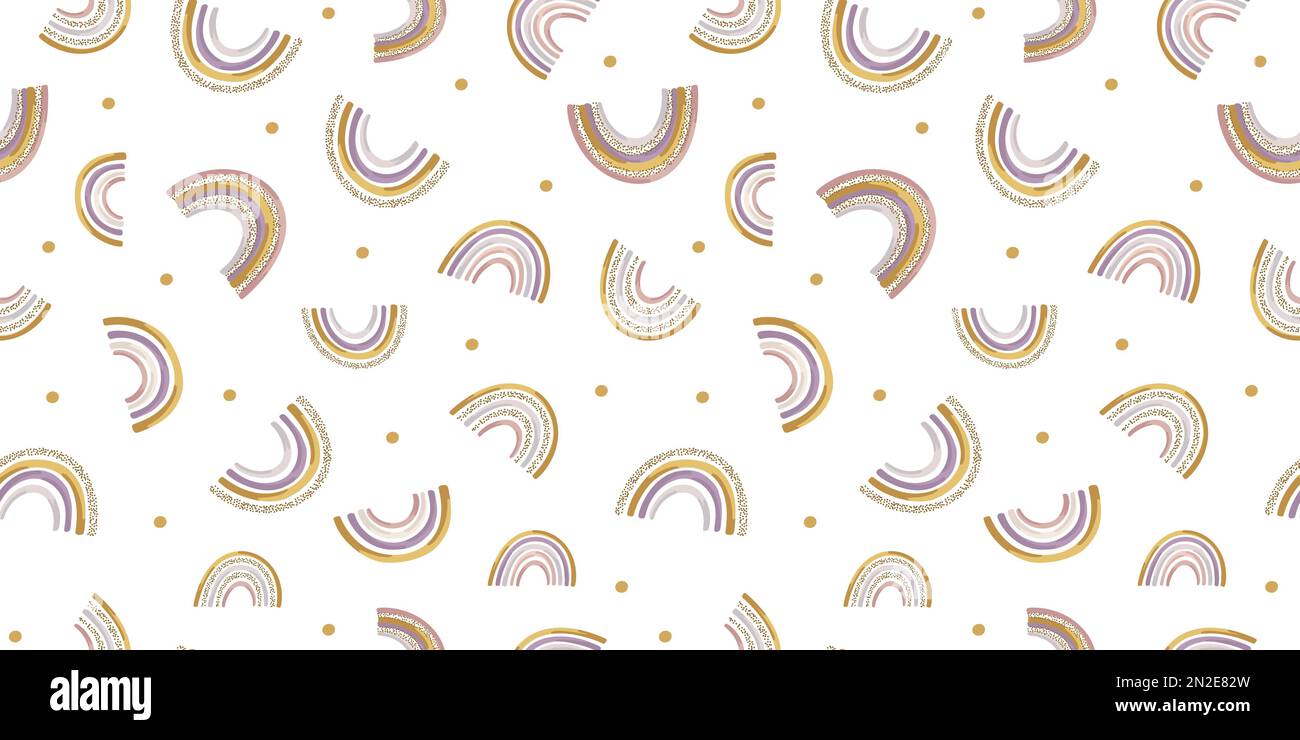 Pastel Rainbow Polka Dot Background