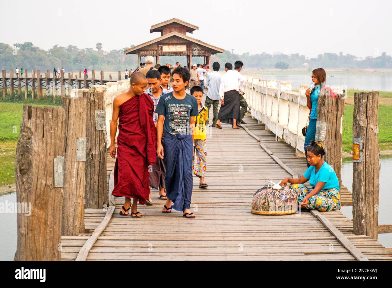 With 1086 piers, it is the longest teak bridge in the world, U-leg ...