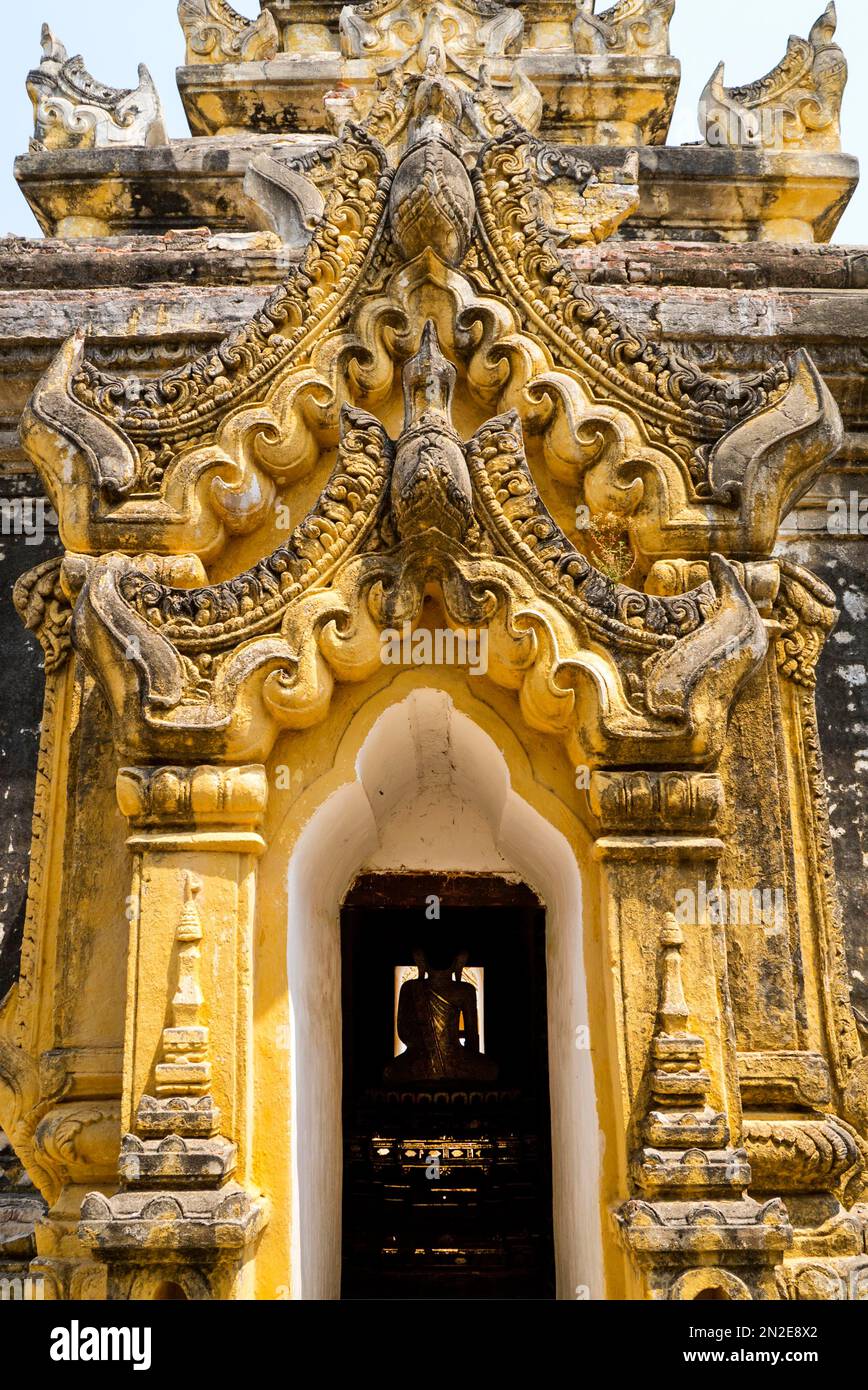Maha Aungmye Bonzan Monastery built of bricks and stucco, Inwa, Myanmar ...