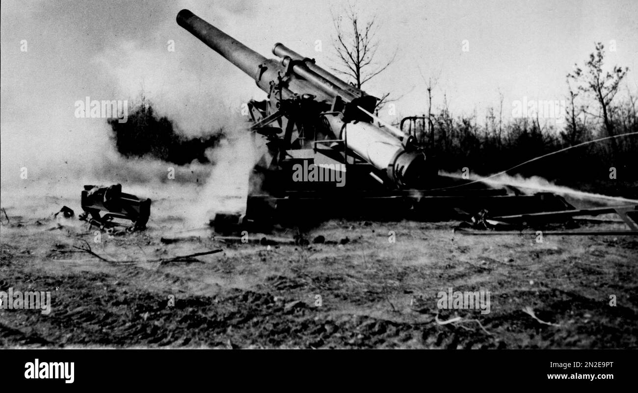 In this photo provided by the U.S. Army Signal Corps, this 240 mm ...