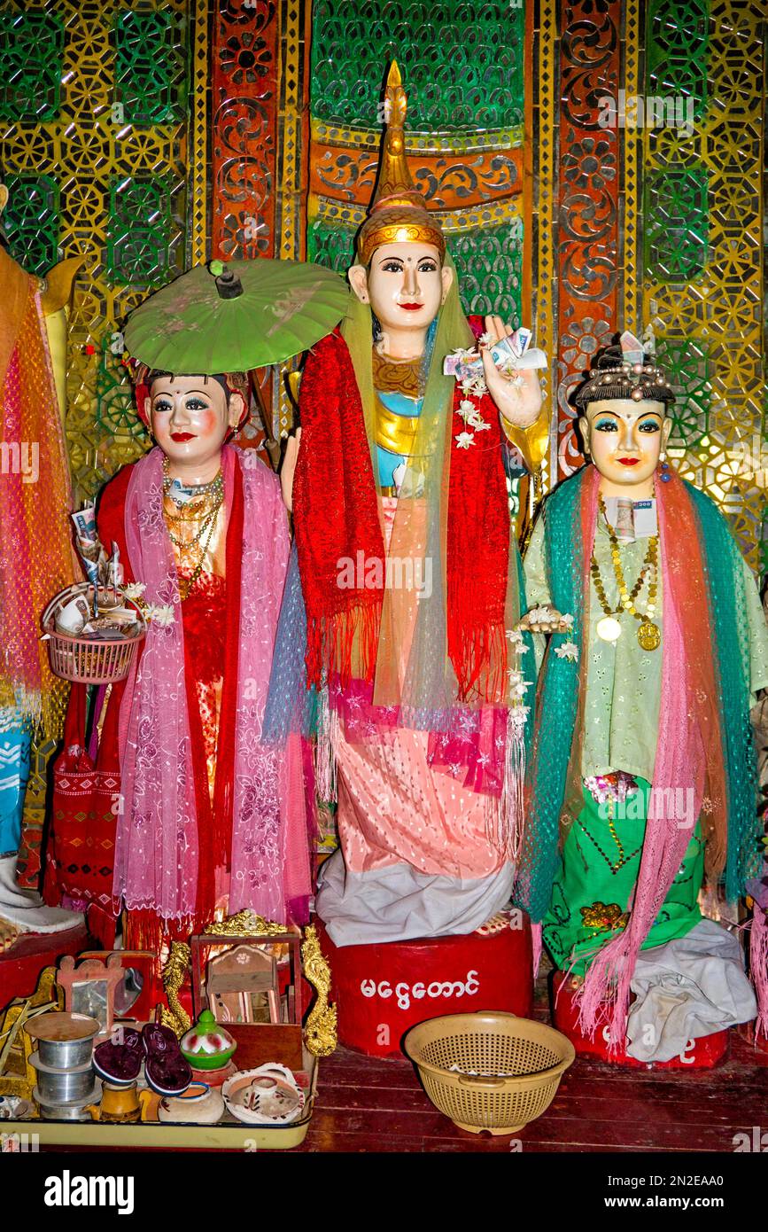 Worship of the Nats, Spirits, Mount Popa, Myanmar, Mount Popa, Myanmar ...