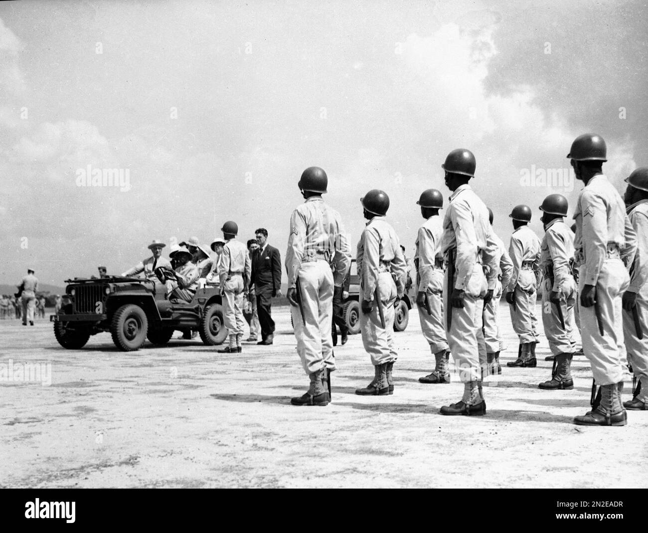 In this handout from the U.S. Army Air Forces, President Roosevelt of ...