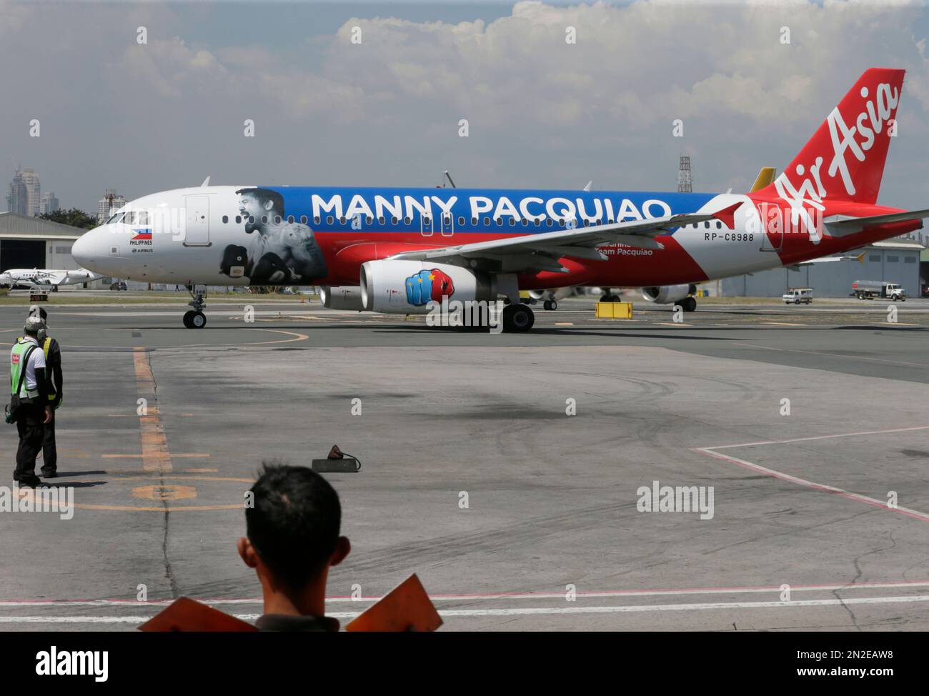 An AirAsia Philippines Airbus A320 passenger plane with the livery of ...