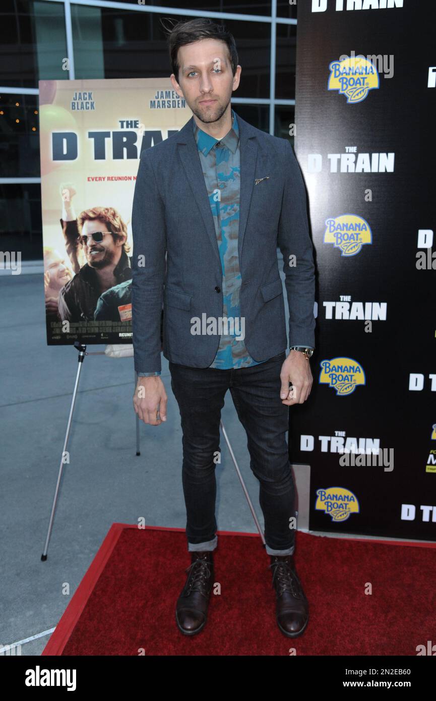 Andrew Dost arrives at the LA Premiere of "The D Train" held at ...